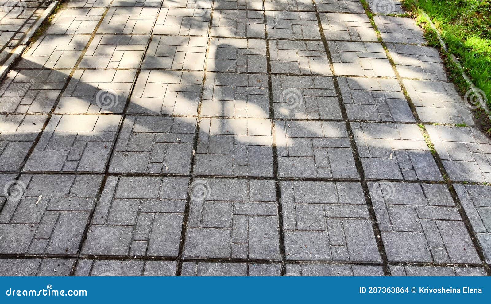 Rows and Lines of Square Sidewalk Gray Tiles on the Floor Outside or ...