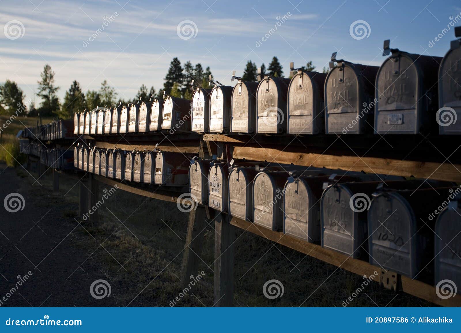 Rows of Mailboxes stock photo. Image of office, washington - 20897586