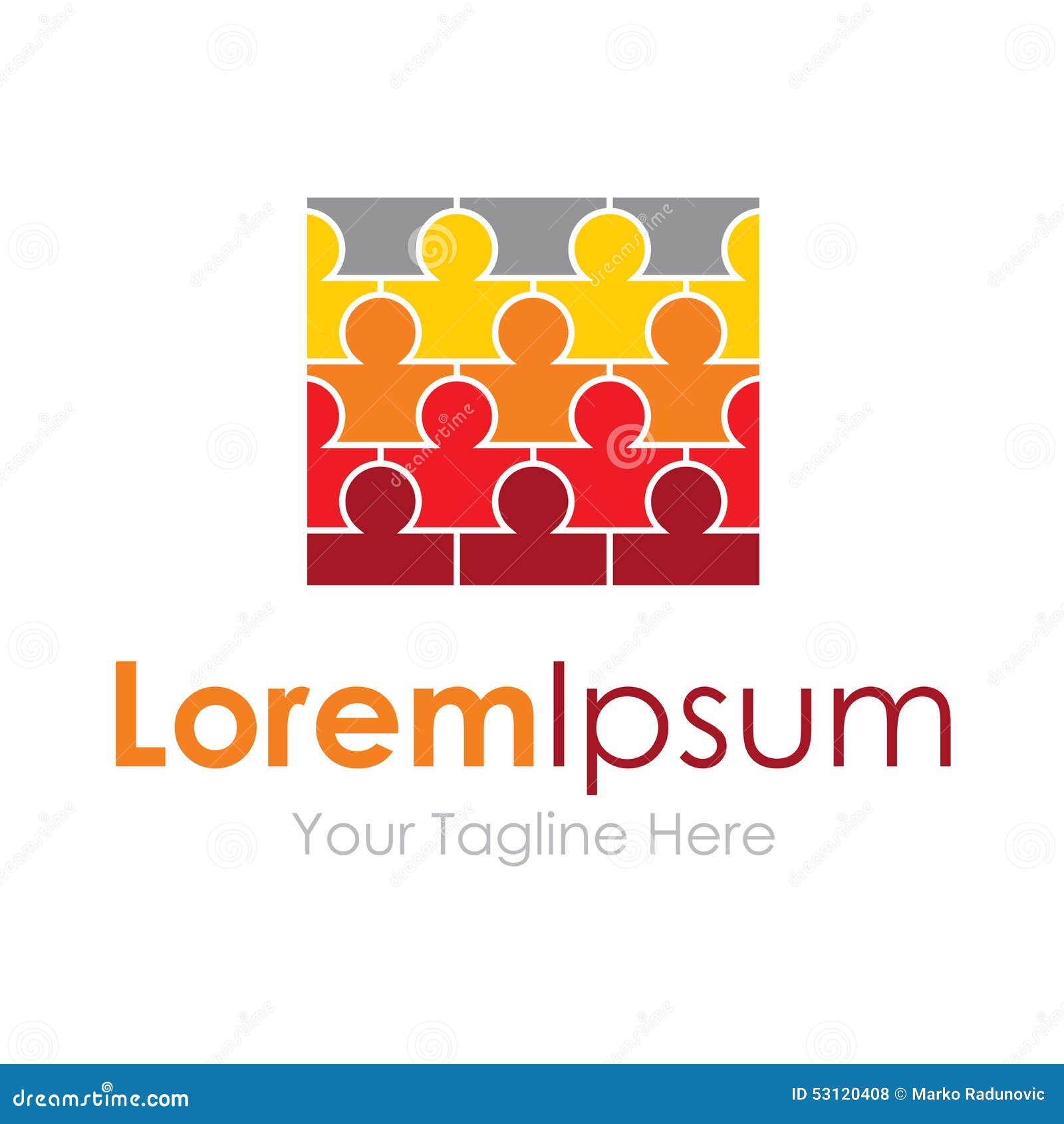 Two Rows Of People Including Adults And Children Vector Illustration ...