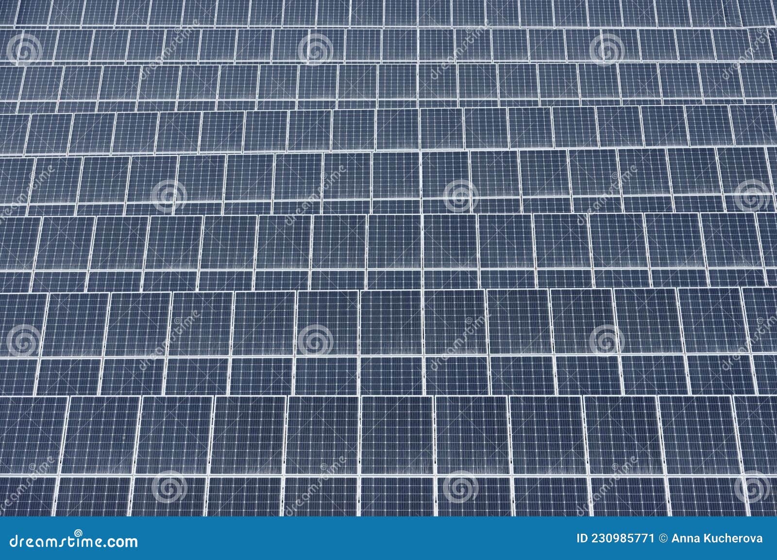 Rows of Photovoltaic Panels, Solar Power Plant Pattern Stock Image ...