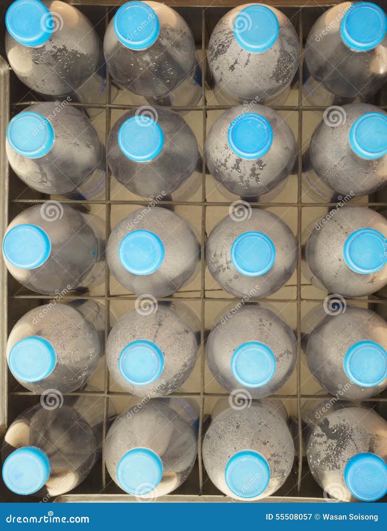 Rows of Plastic Water Bottles Stock Image - Image of healthy, mineral ...