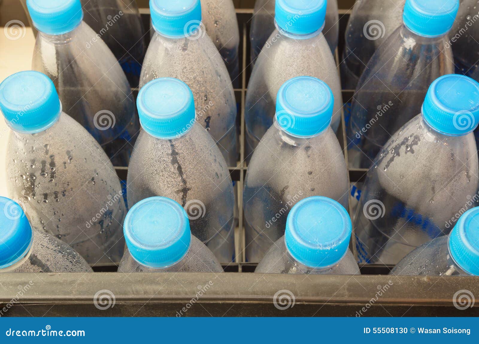Rows of Plastic Water Bottles Stock Photo - Image of bottles, water ...