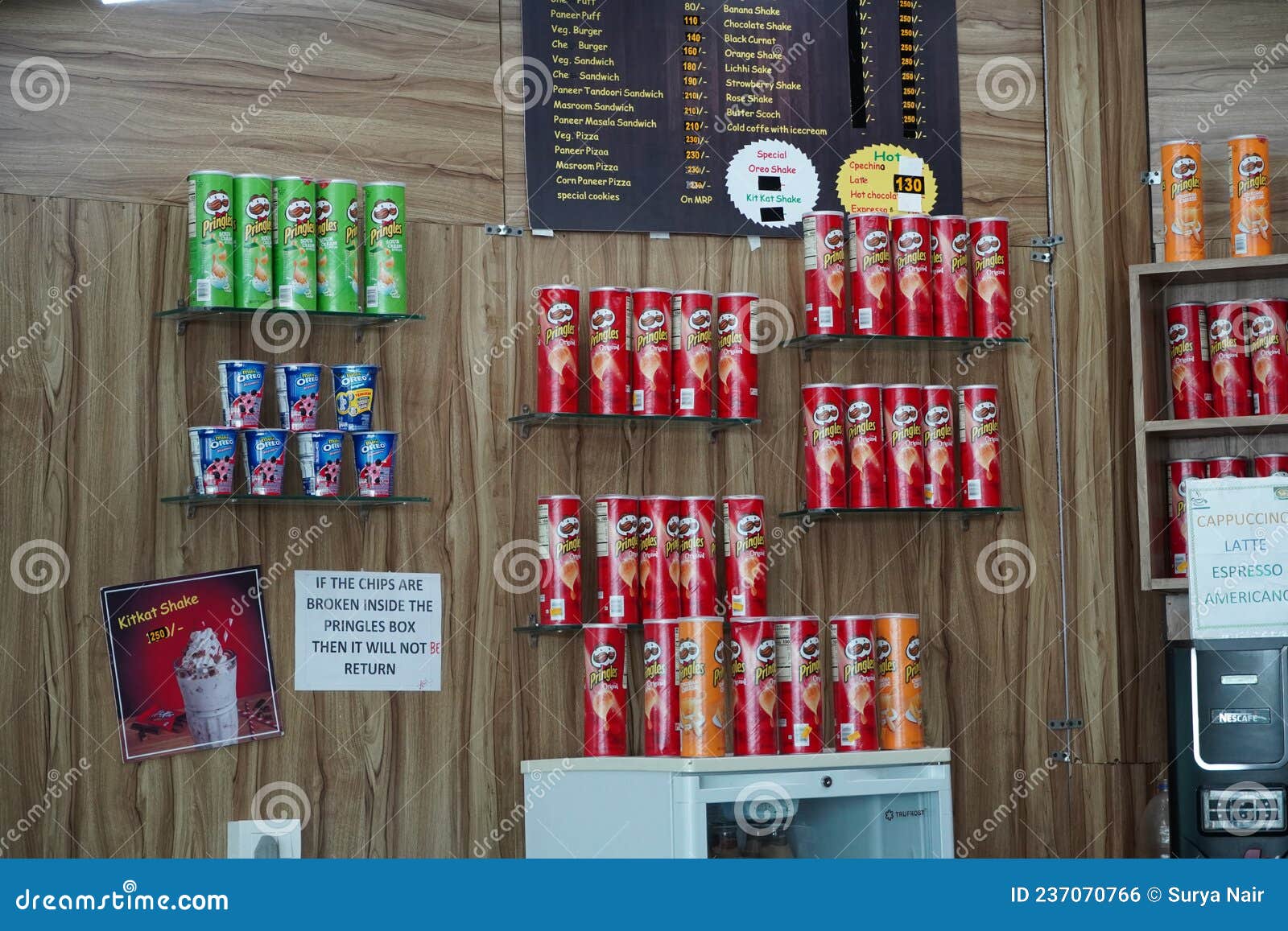 Rows of Pringles Snacks Inside Hypermarket. Owned by the Kellogg ...