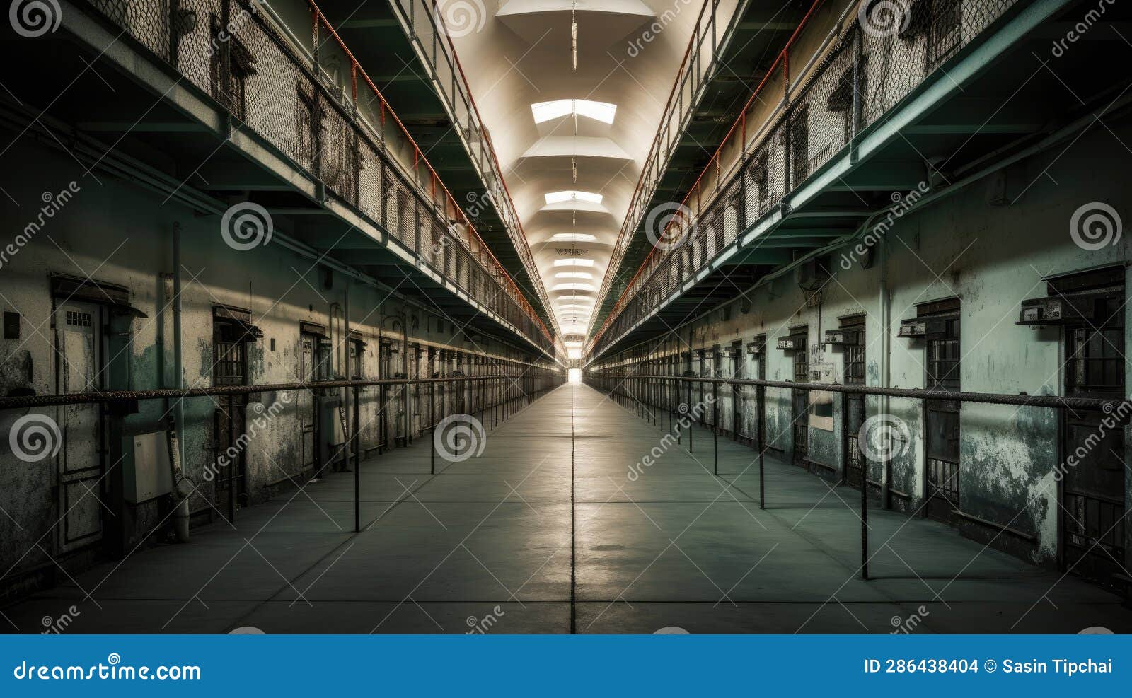 Rows Of Prison Cells, Prison Interior Royalty-Free Stock Photo ...