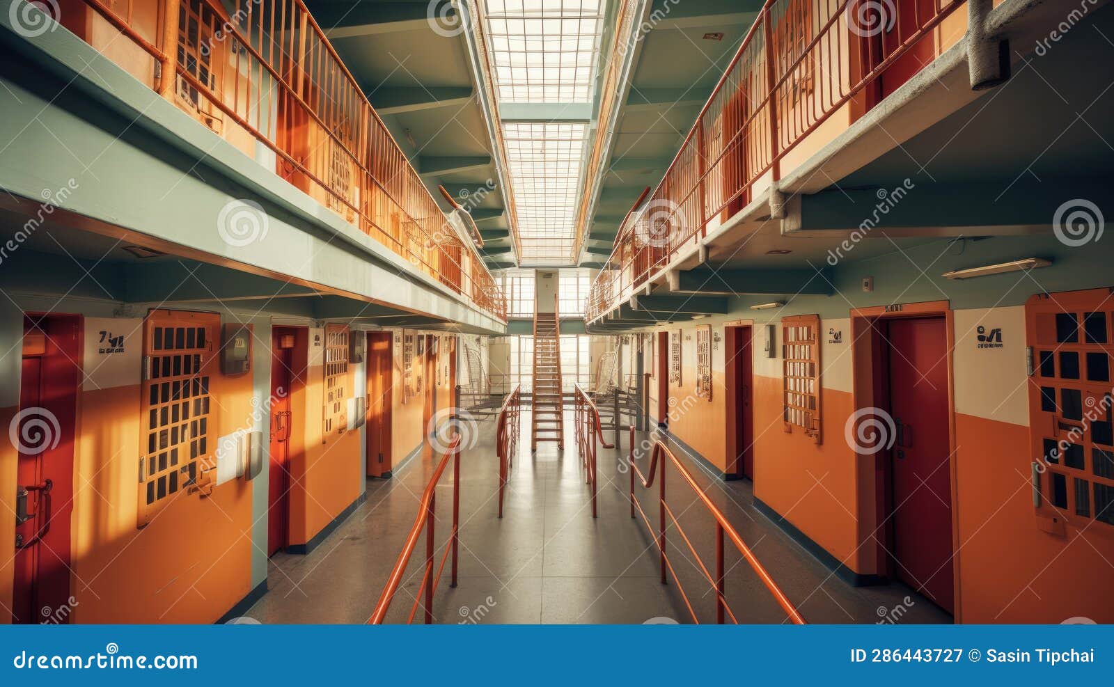 Rows Of Prison Cells, Prison Interior Royalty-Free Stock Photo ...