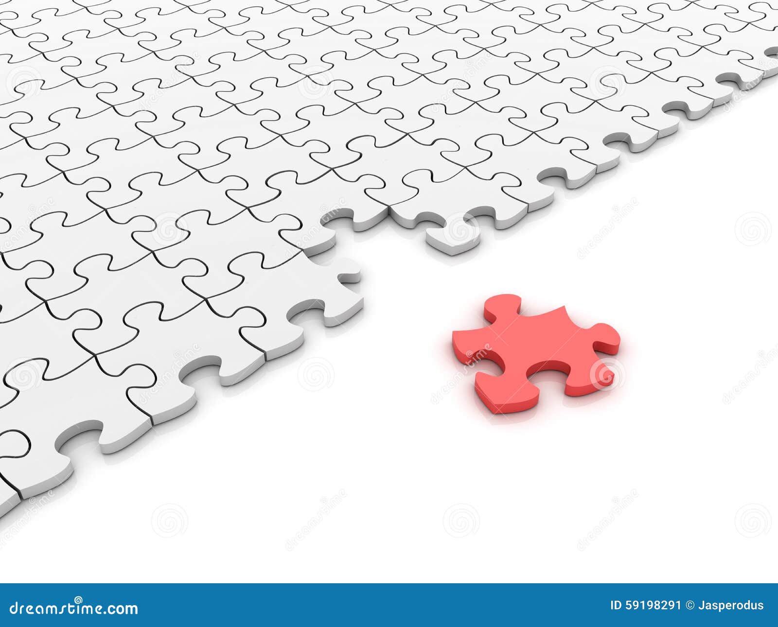 Rows of Puzzle stock illustration. Illustration of render - 59198291