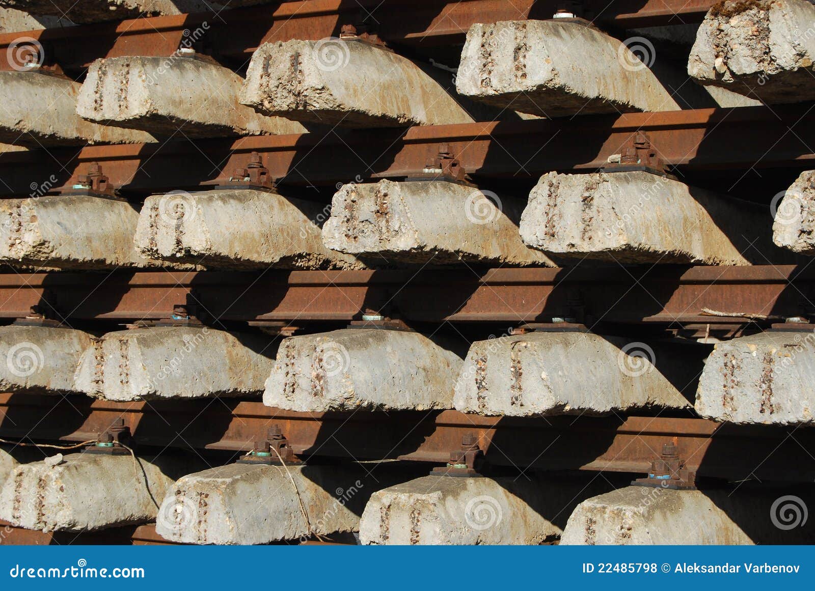 Rows of rails and sleepers stock photo. Image of sleeper - 22485798
