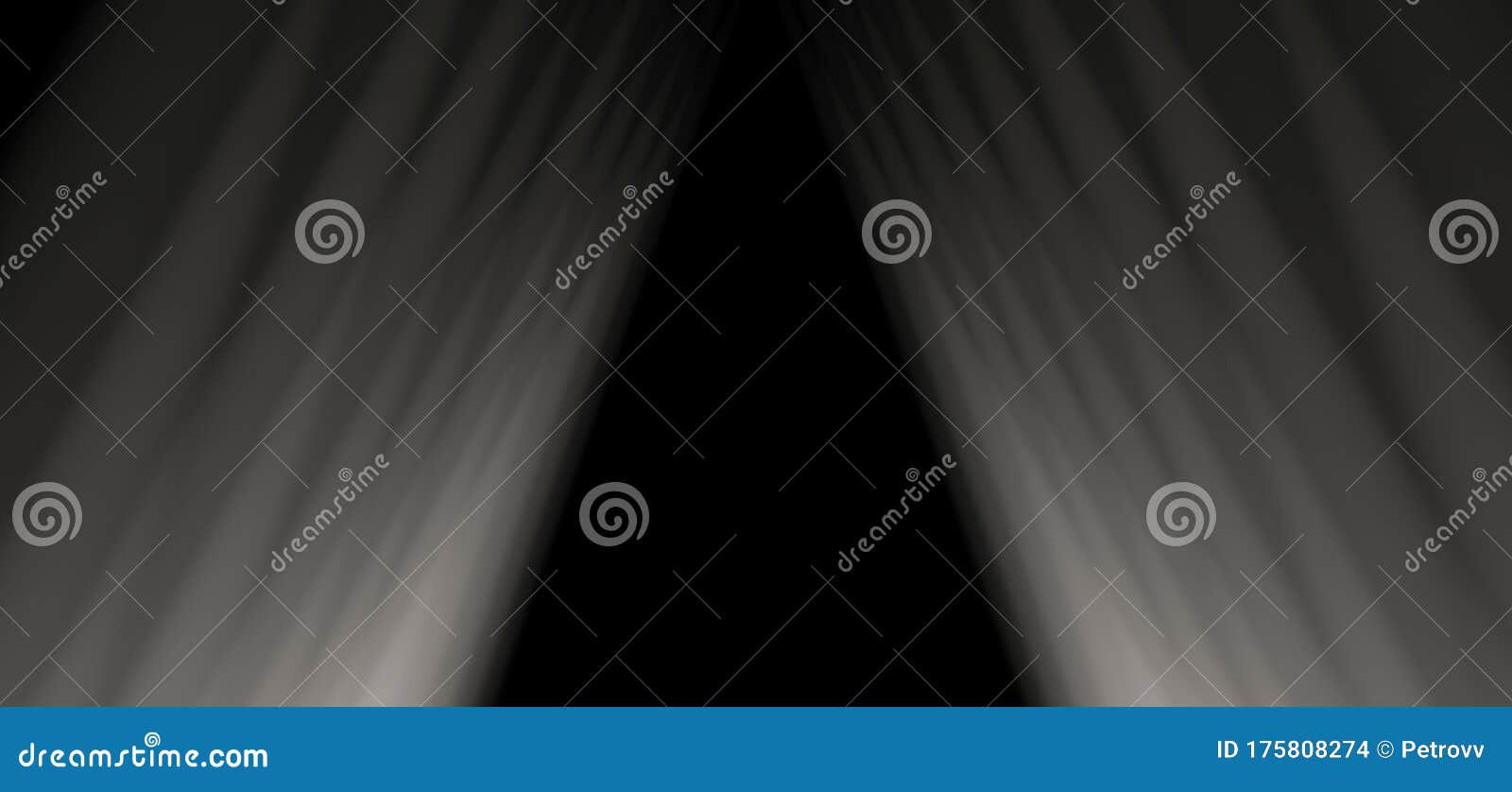 Rows of Rays of Light on the Sides Stock Illustration - Illustration of ...