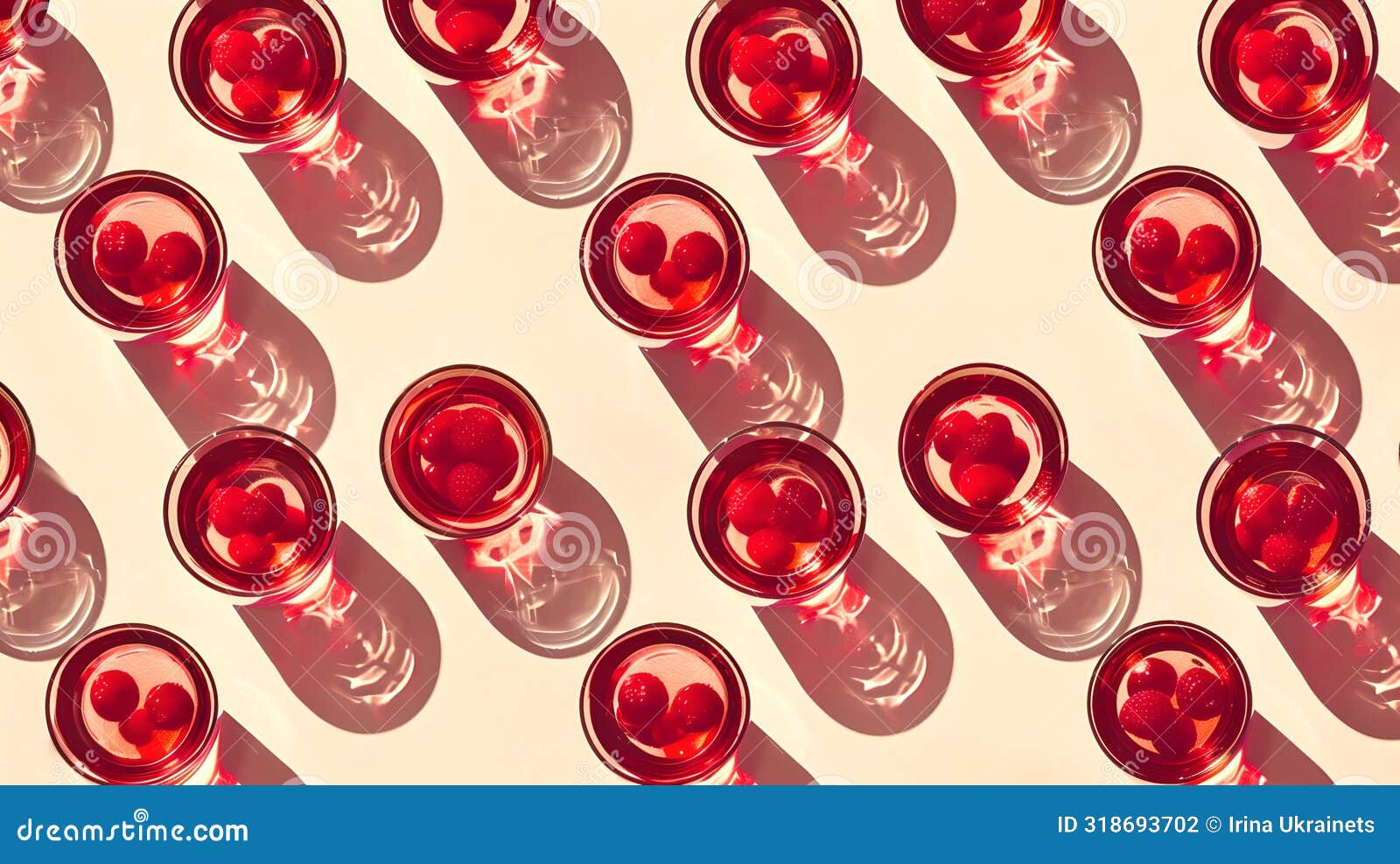 Array of Red Laboratory Test Tubes on a Light Background. Scientific ...