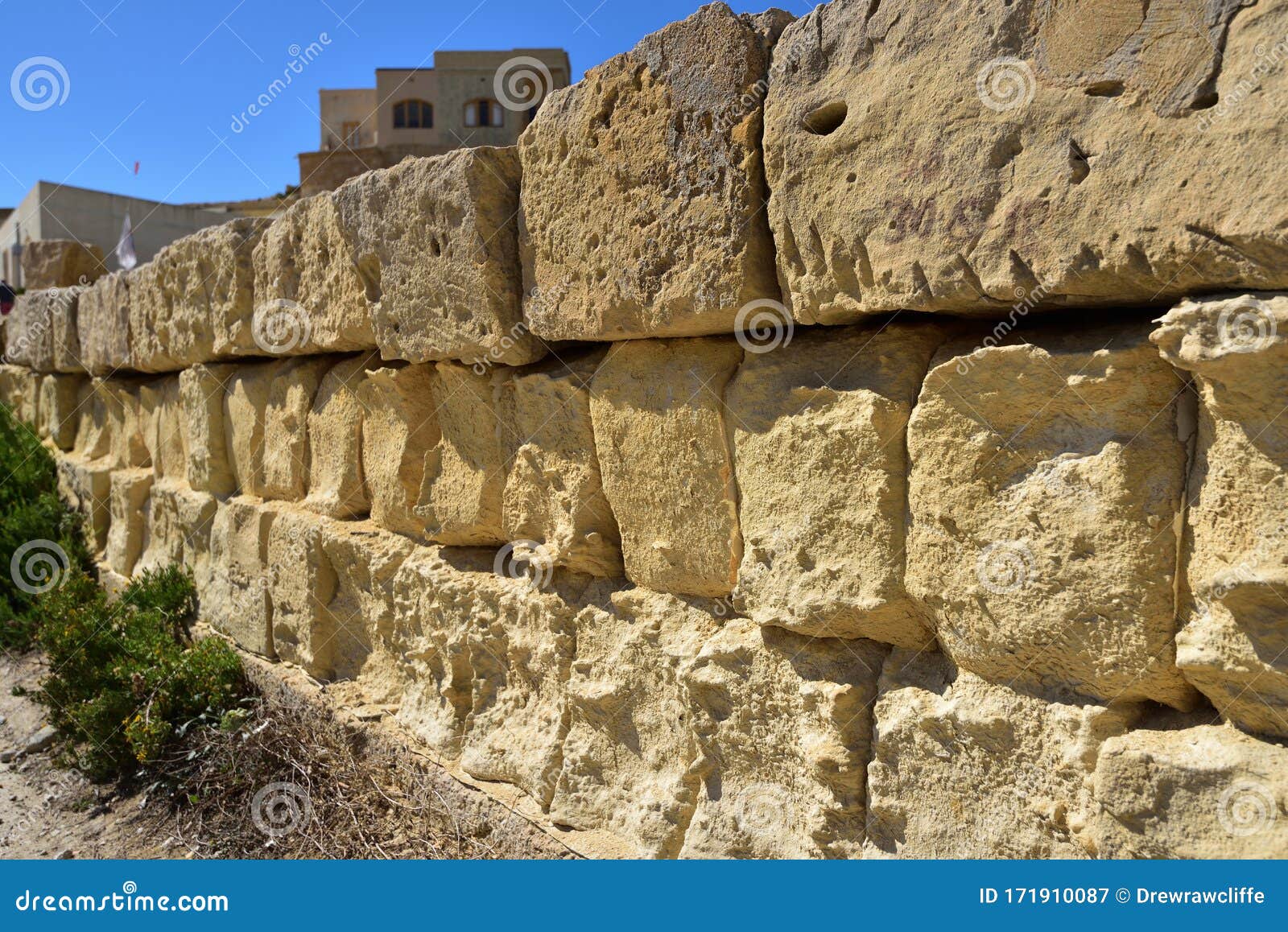 Rows of Sandstone Showing Erosion Stock Image - Image of flowers ...