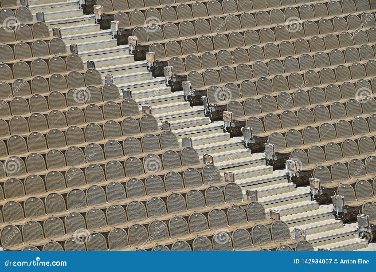 Rows of Seats in Open Air Concert Hall Auditorium Stock Image - Image ...