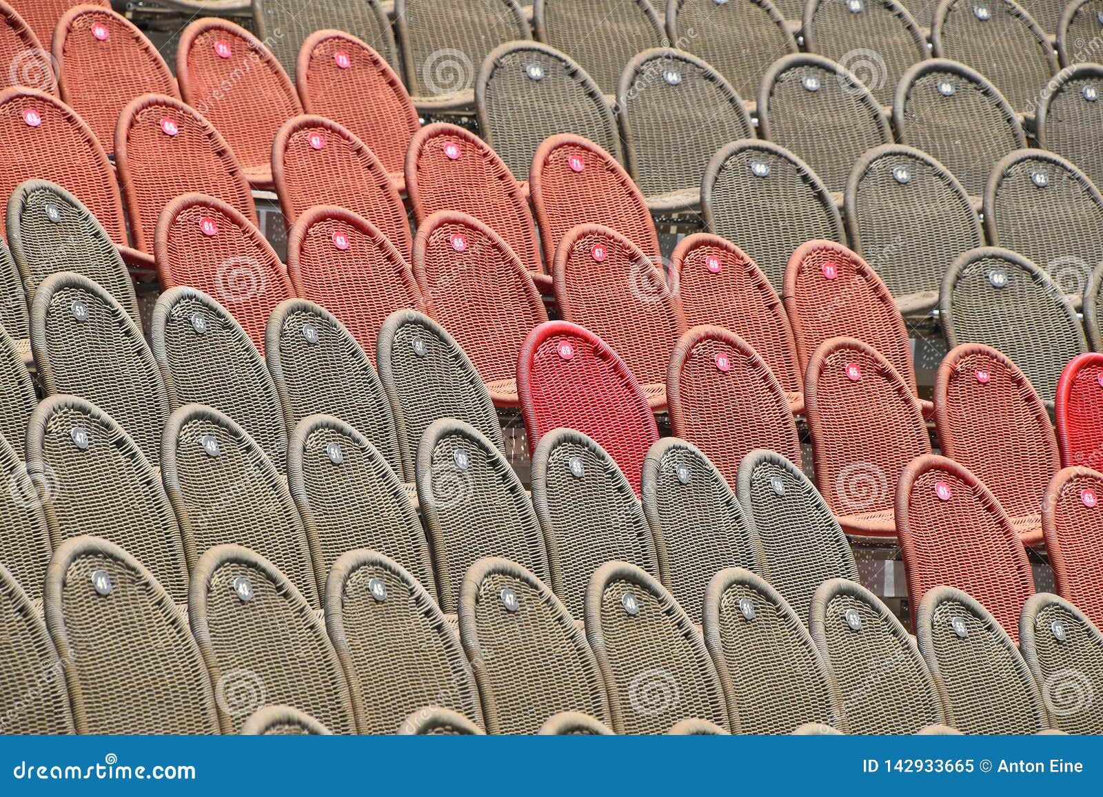 Rows of Seats in Open Air Concert Hall Auditorium Stock Image - Image ...