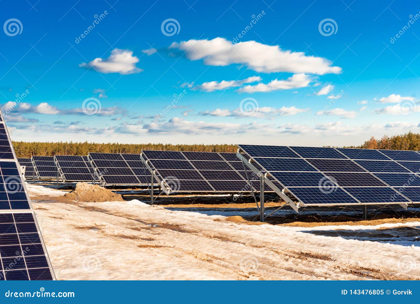Rows of Sections of Solar Panels Stock Image - Image of field, industry ...