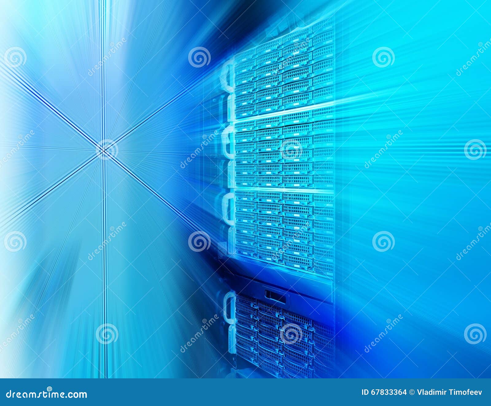 Rows of Server Hardware in the Data Center Stock Photo - Image of ...