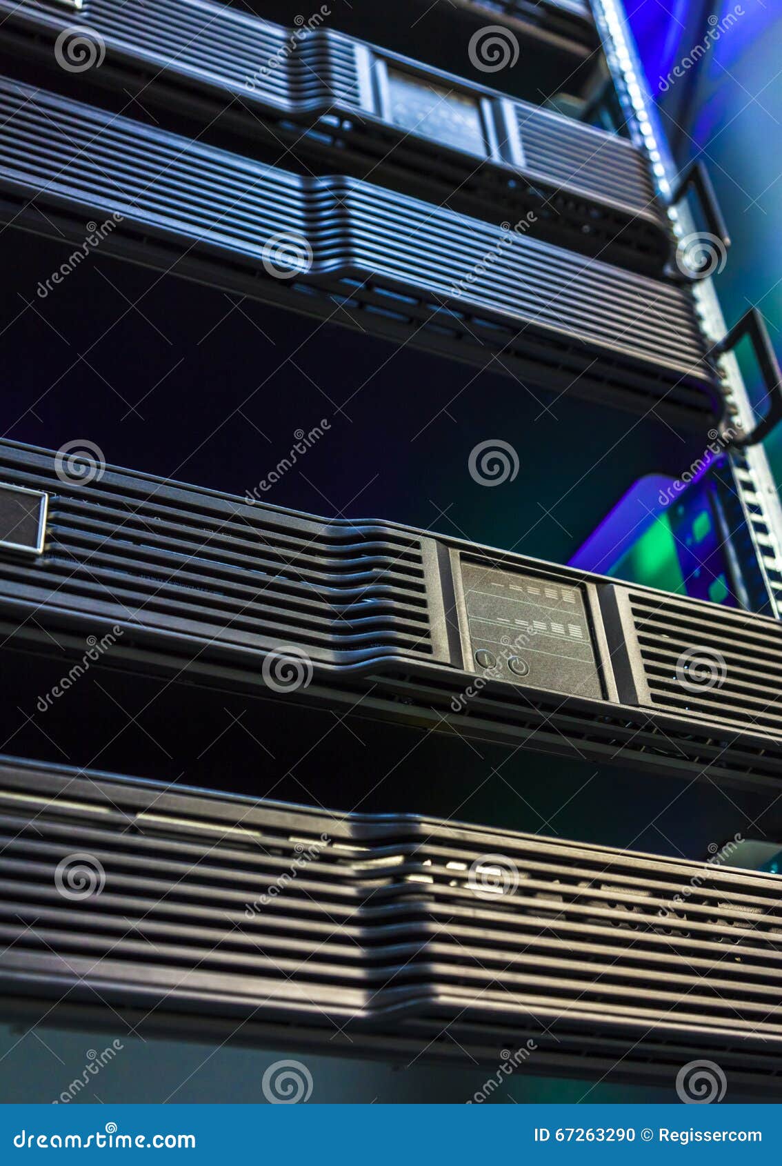 Rows of Server Hardware in the Data Center Stock Photo - Image of rows ...