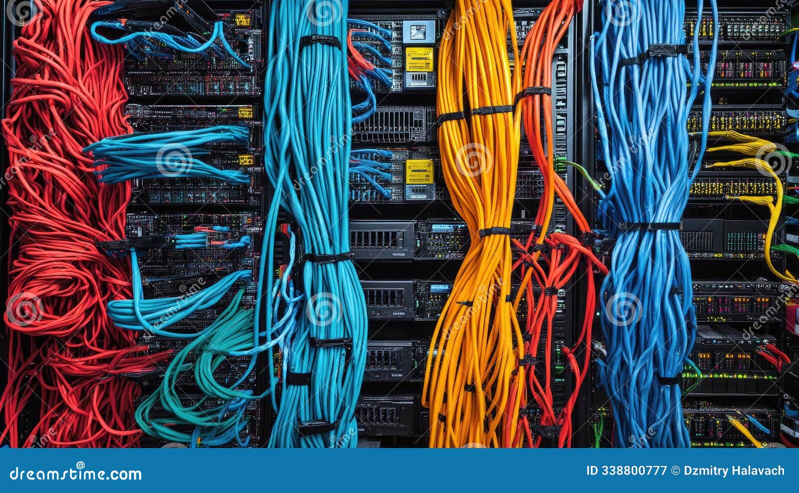 The Inner Structure of a Modern Data Center Stock Image - Image of data ...