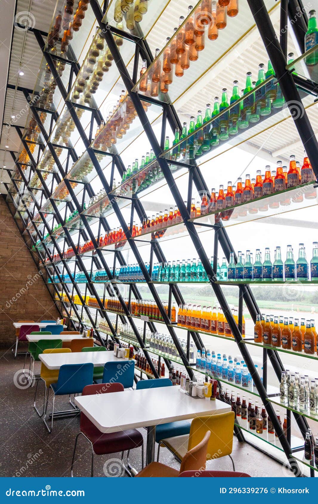 Rows of Soda Bottles at Pops 66 Soda Ranch on Route 66. Editorial Photo ...