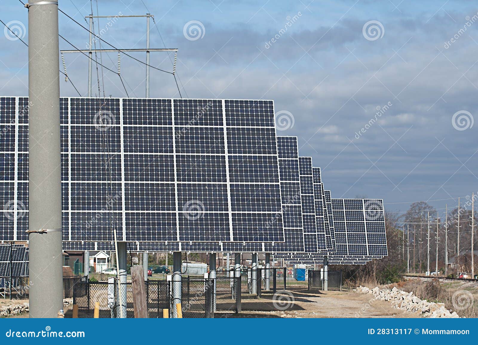 Rows of Solar Energy Panels Stock Image - Image of clean, power: 28313117