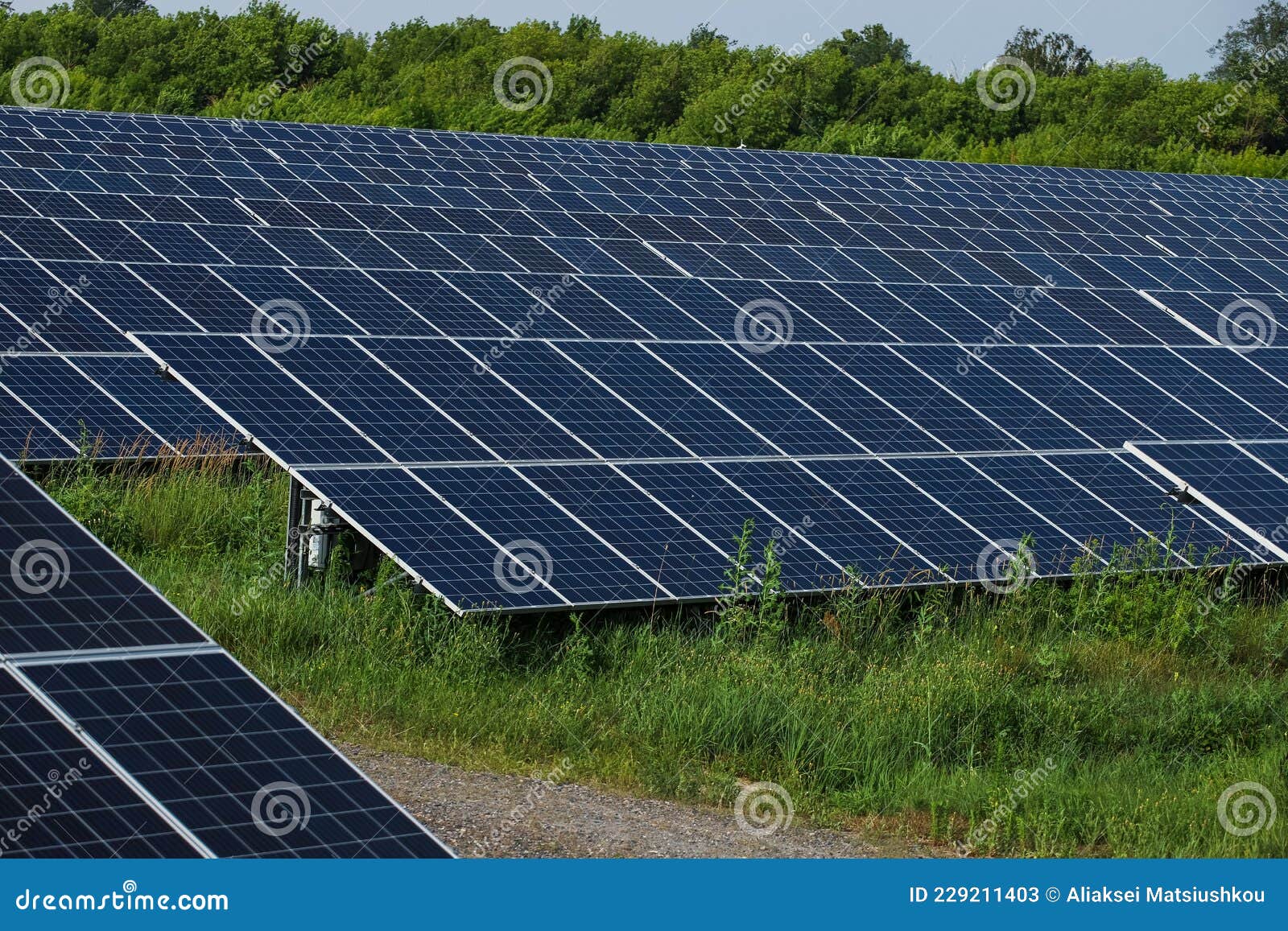 Rows of Solar Panels in a Field Stock Image - Image of solar ...