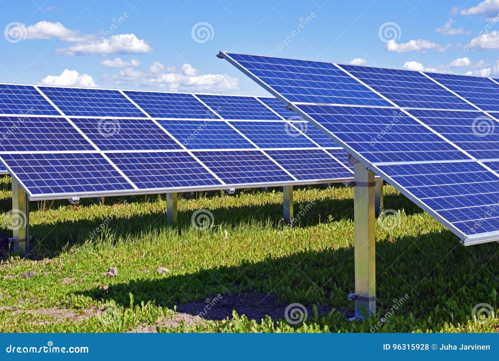 Rows of solar panels stock photo. Image of horizontal - 96315928