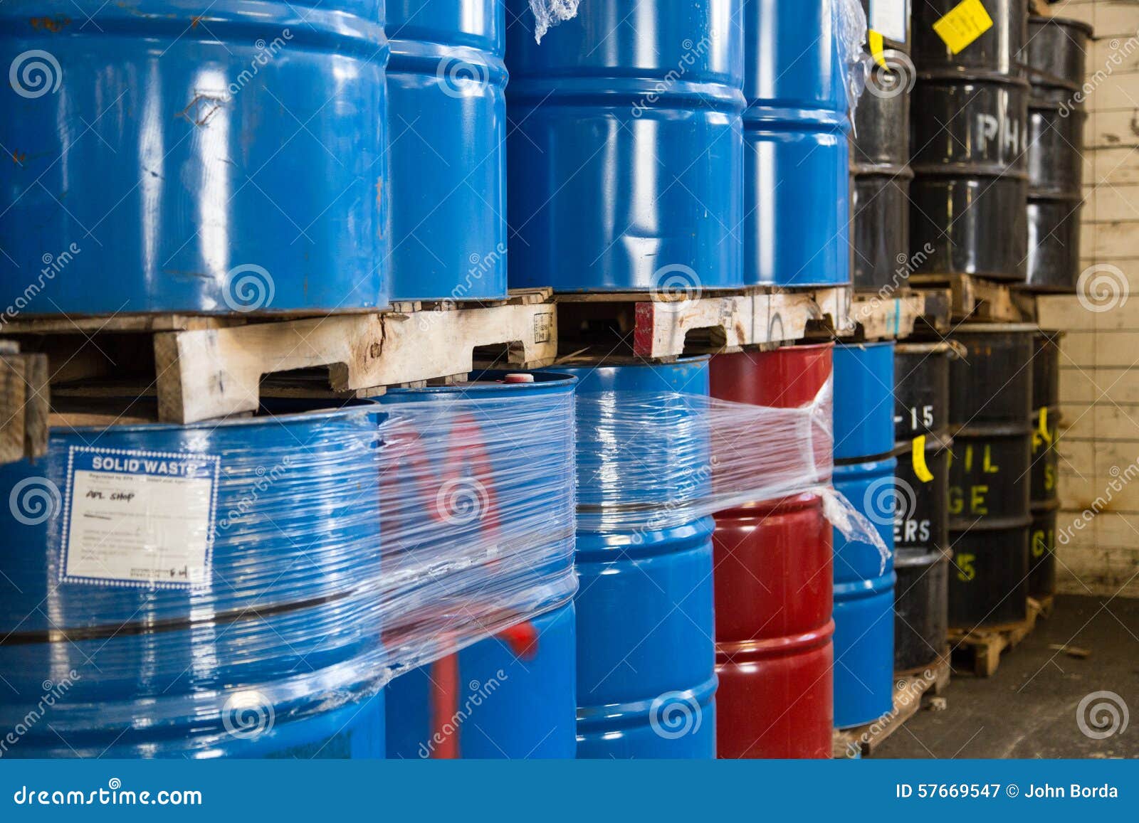 Rows of Stacked Oil Barrels Stock Image - Image of stacked, dirty: 57669547