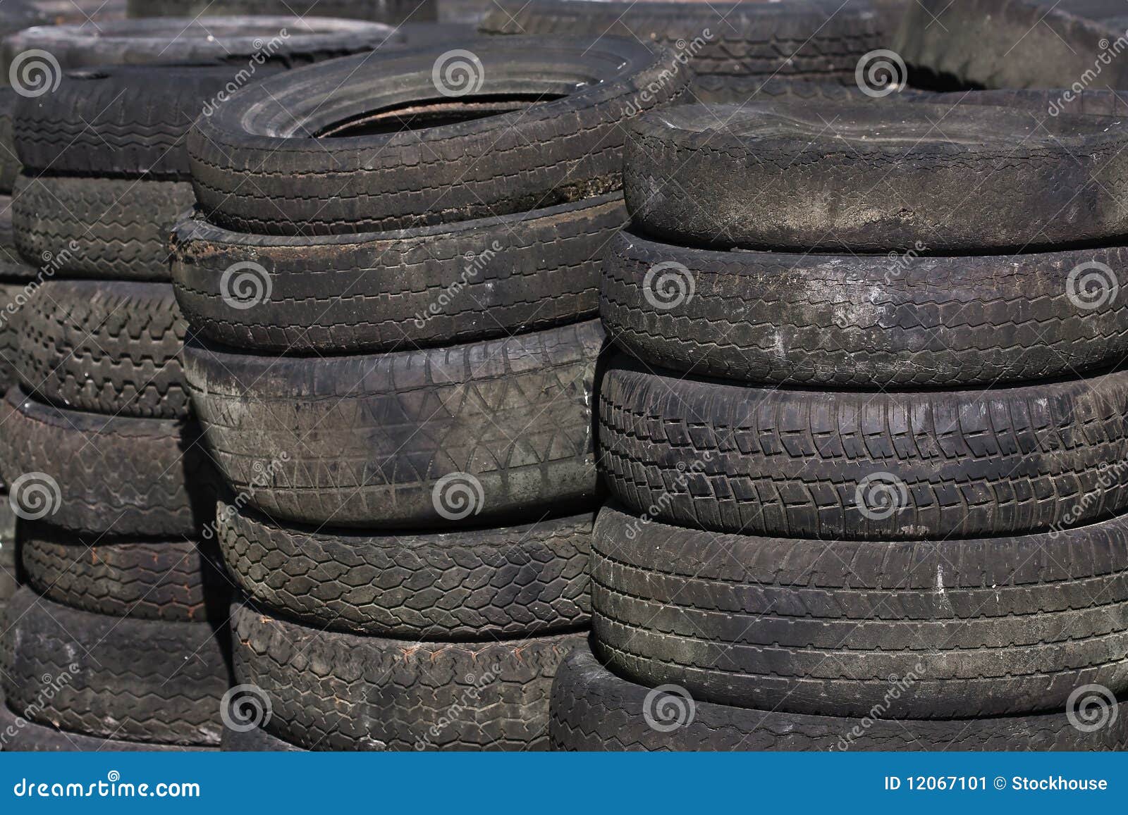 Rows of stacked tyres (3) stock image. Image of stack - 12067101