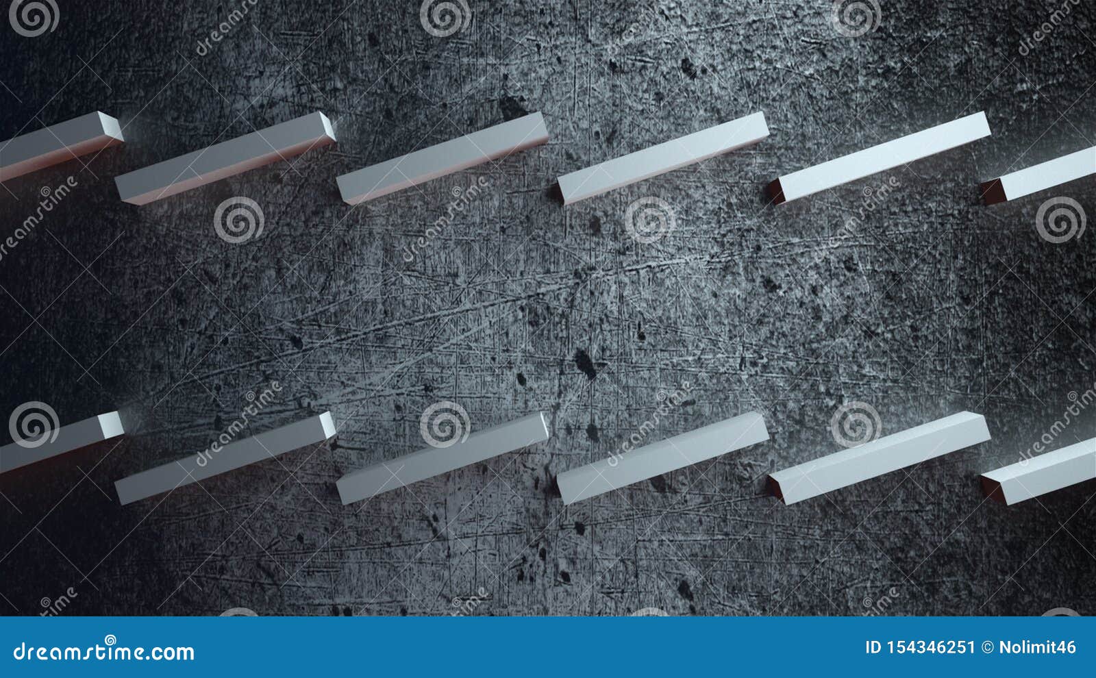 Rows of Sticks are on Scrabble Surface, 3d Rendering Computer Genrated ...