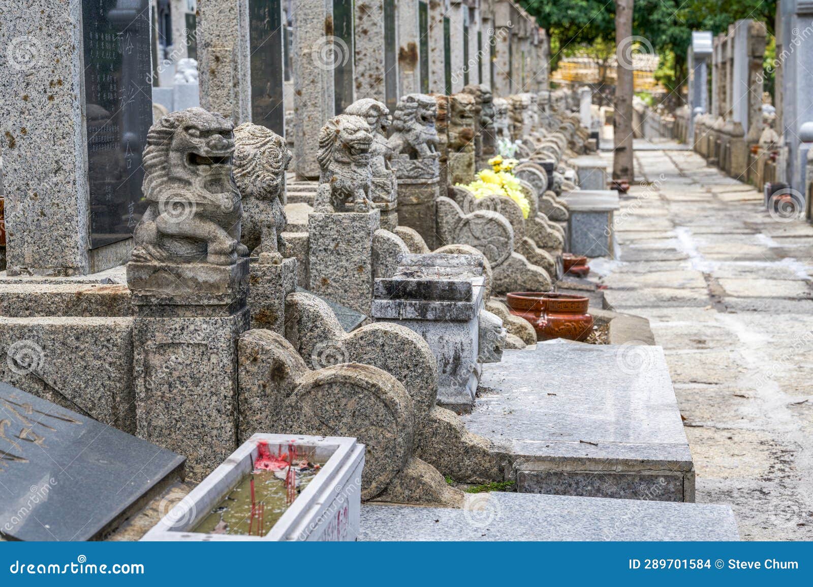 Rows of Stone Tombstones in a Public Cemetery Editorial Stock Image ...