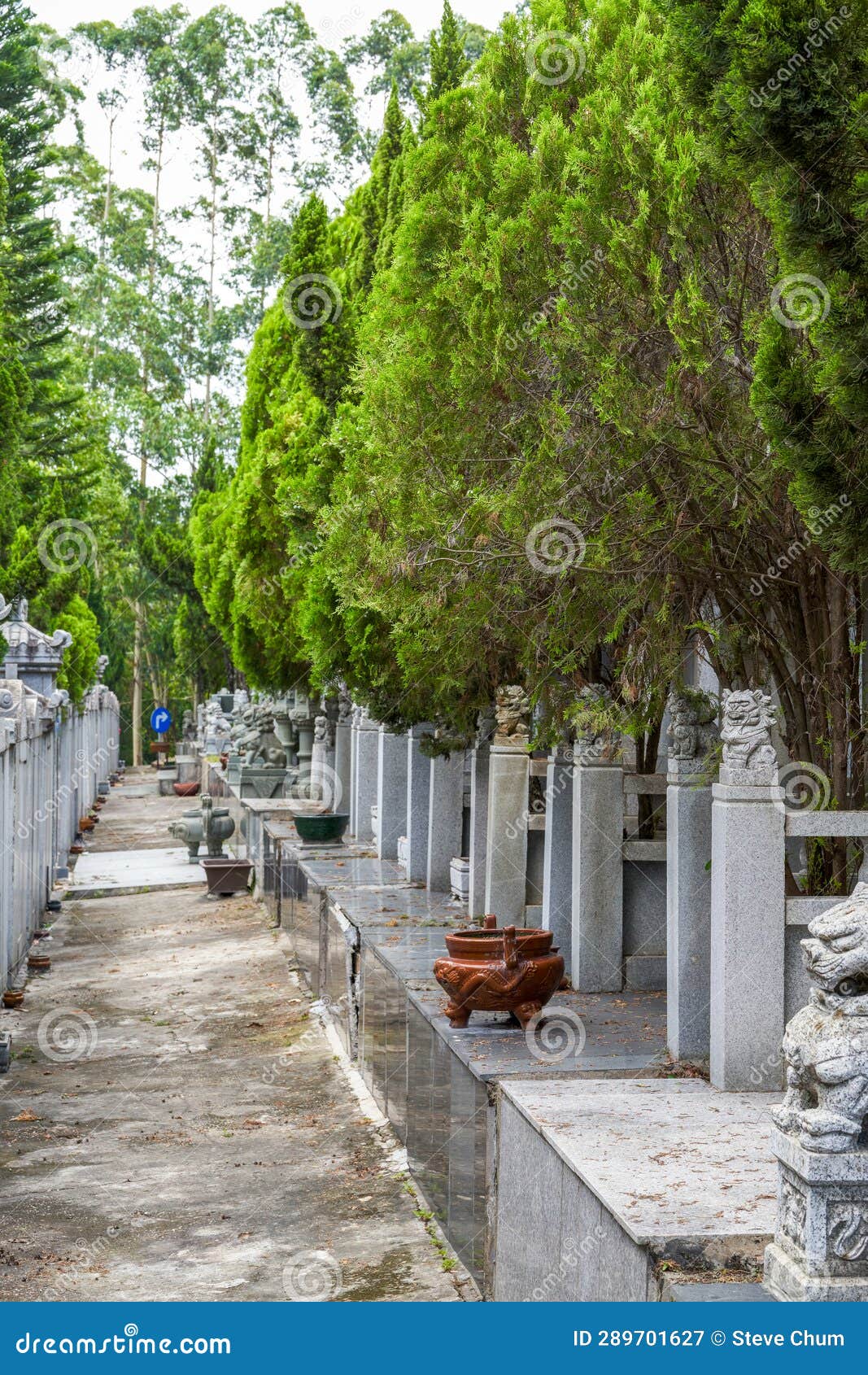 Rows of Stone Tombstones in a Public Cemetery Editorial Photography ...