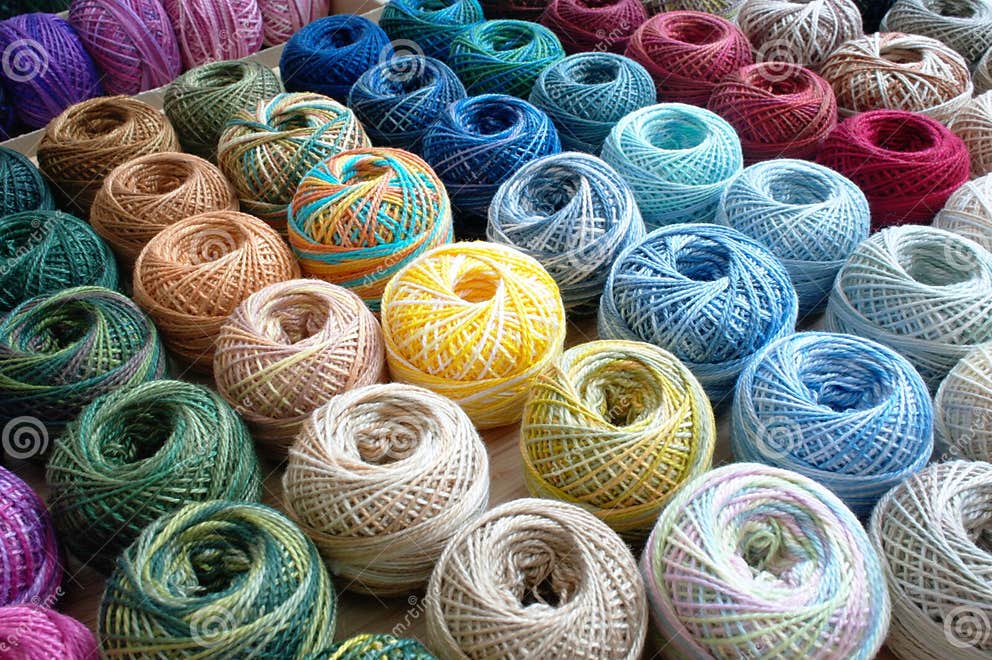 Rows of string stock photo. Image of colours, sewing - 24799106