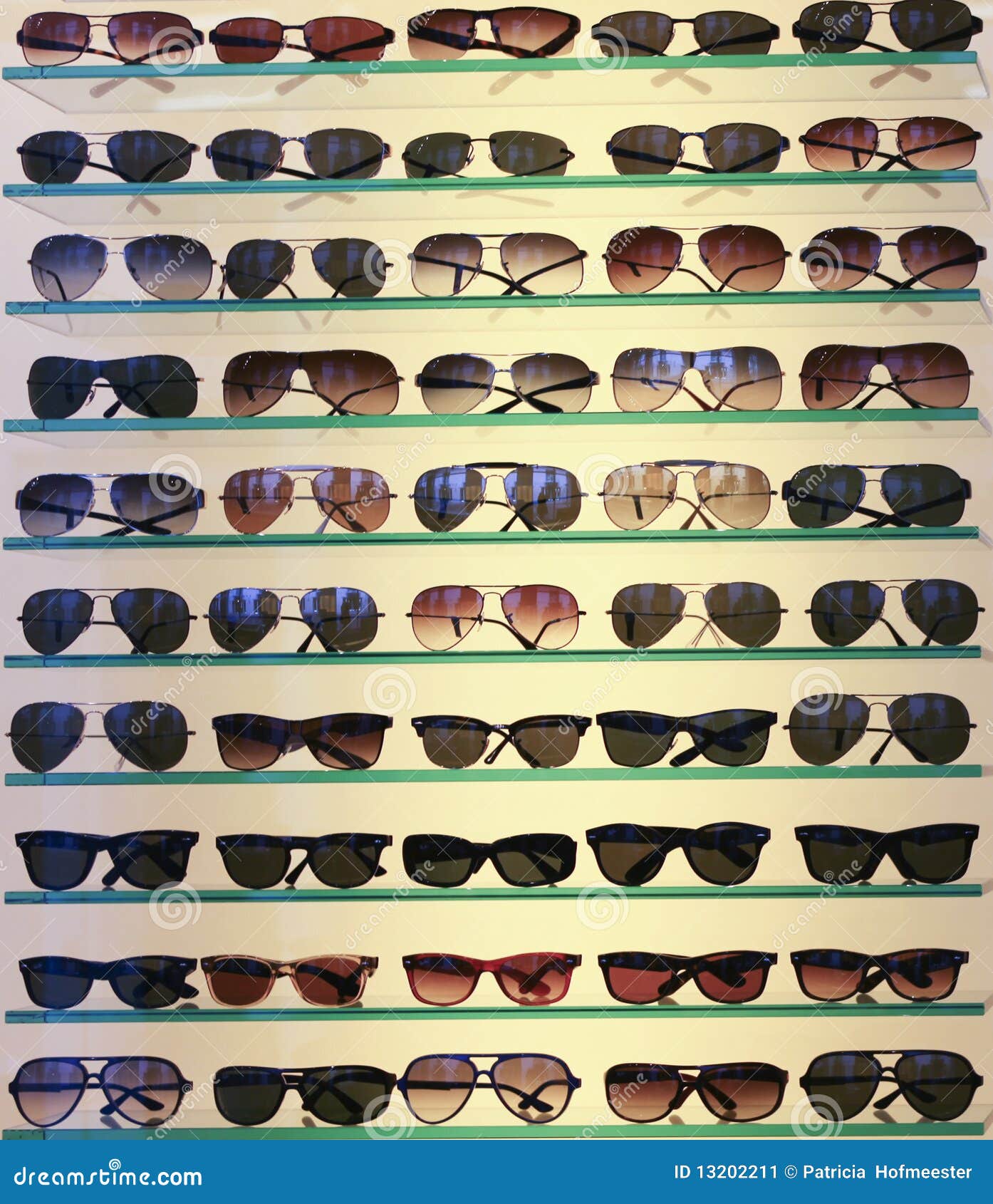 Rows of sunglasses stock image. Image of lens, color - 13202211