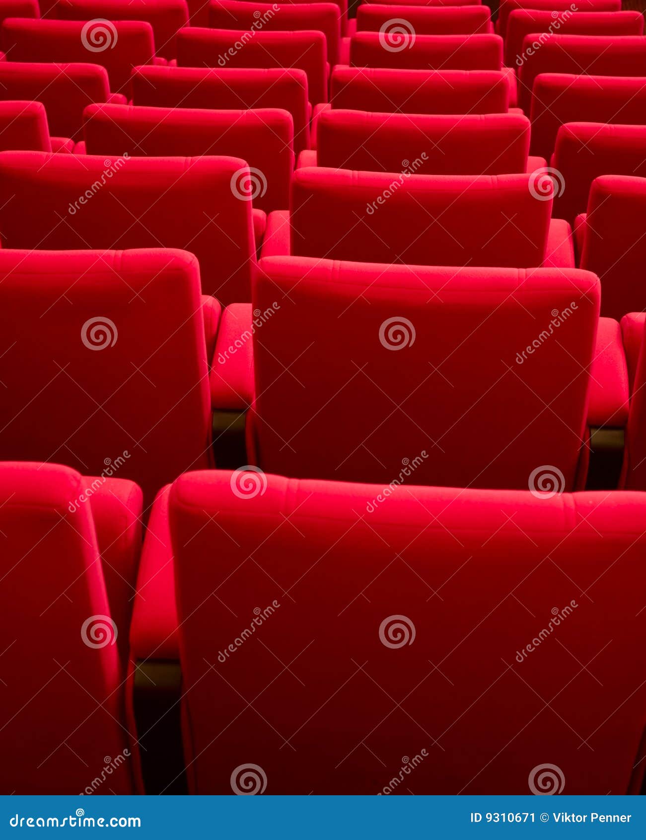 Rows of theater seats stock image. Image of performance - 9310671
