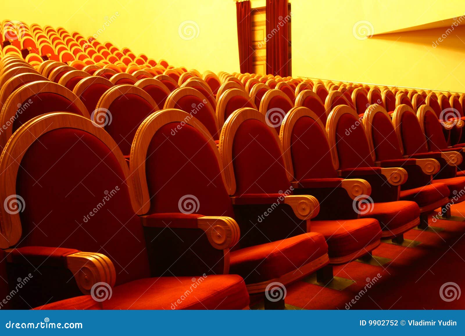 Rows of theatre seats stock photo. Image of perform, room - 9902752