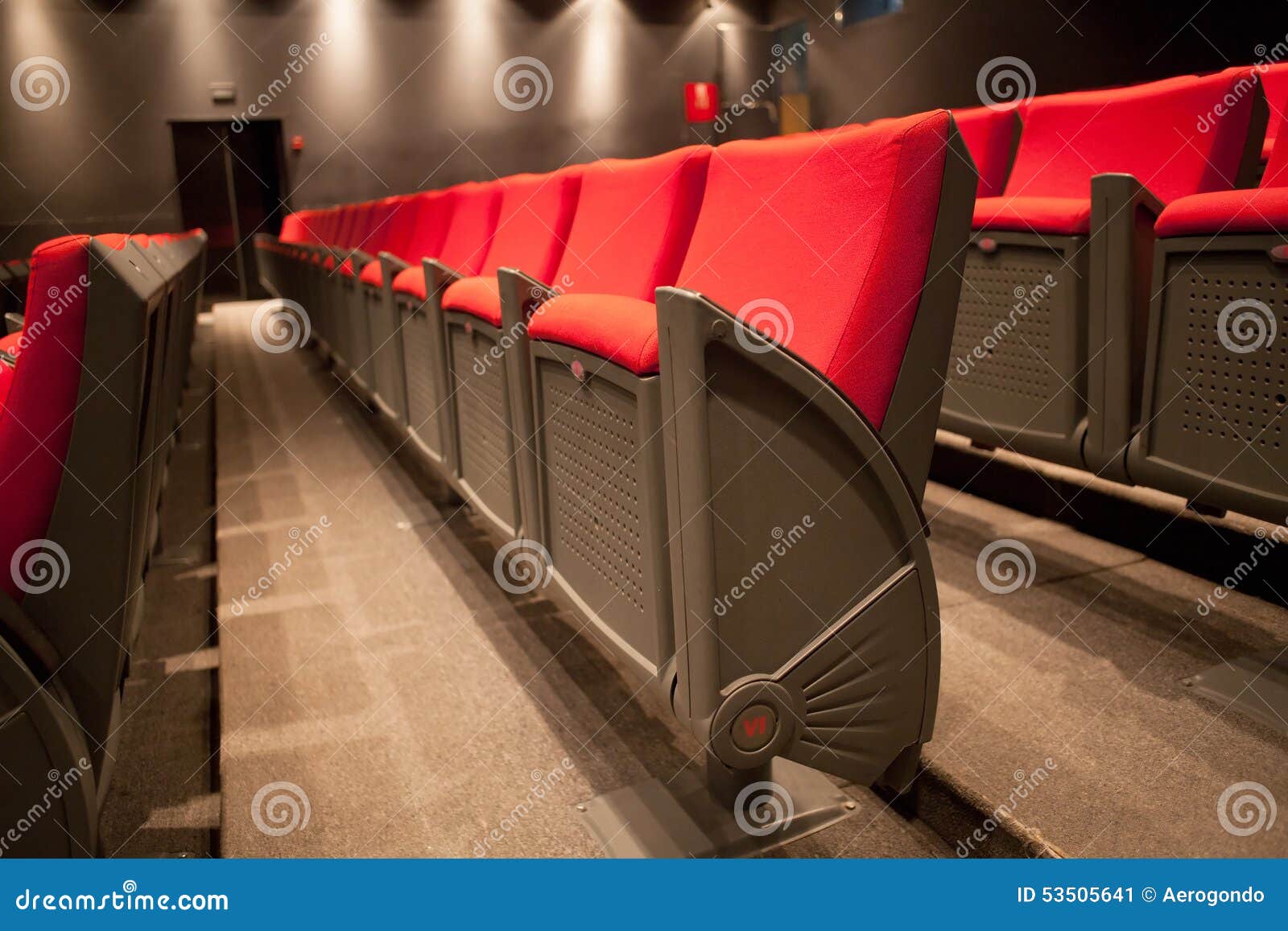 Rows of theatre seats stock image. Image of dark, musical - 53505641