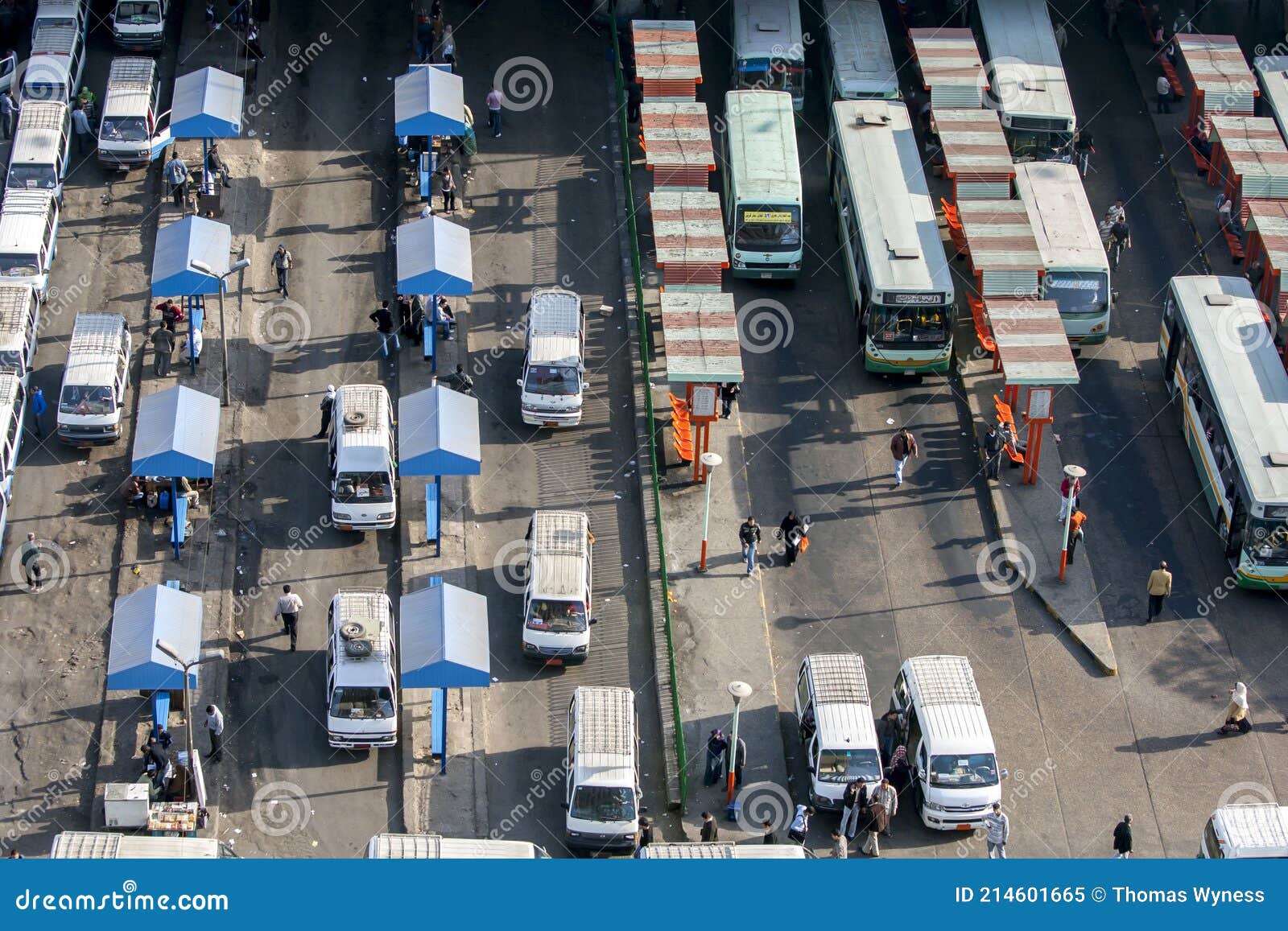 A Bus Station at Cairo in Egypt. Editorial Image - Image of buses ...
