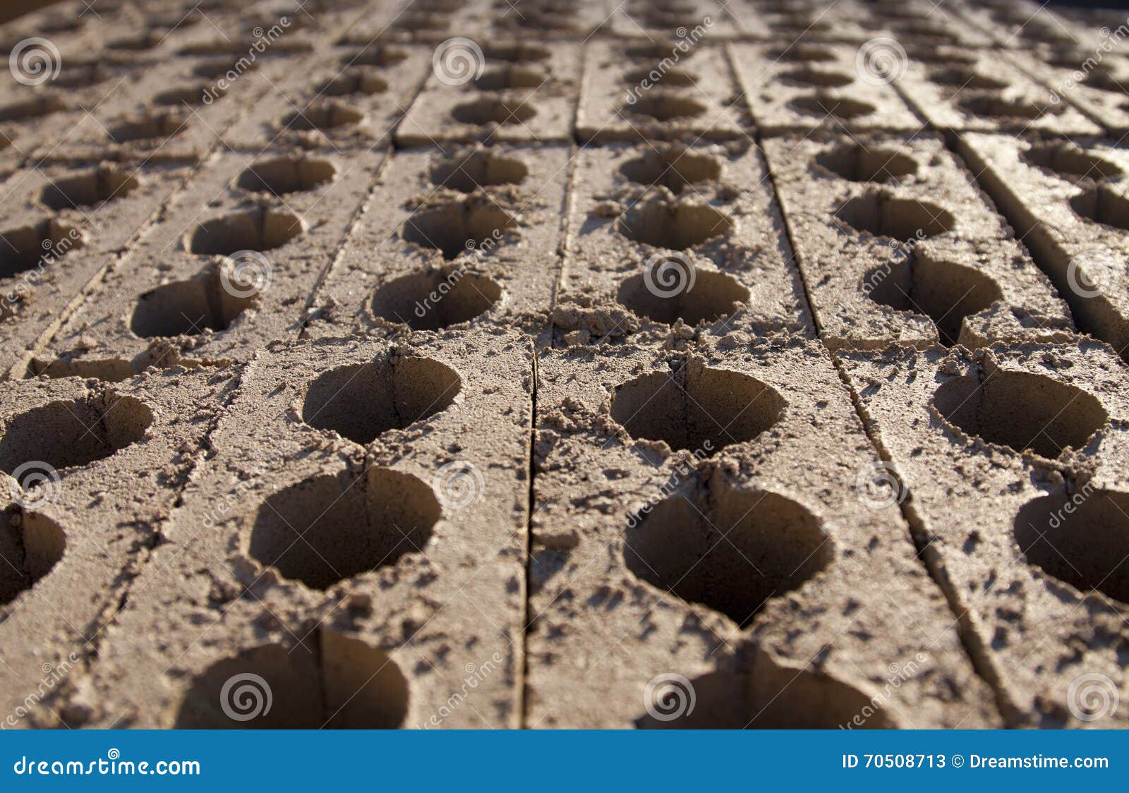 Rows of vertical bricks stock image. Image of detail - 70508713