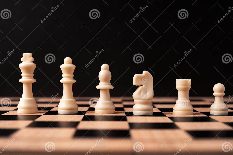 Rows of white chess piece stock image. Image of concepts - 318789007