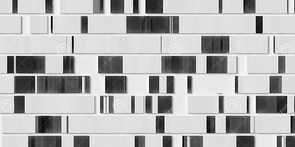 Rows of White and Grey Blocks or Cubes Background, Abstract Modern ...