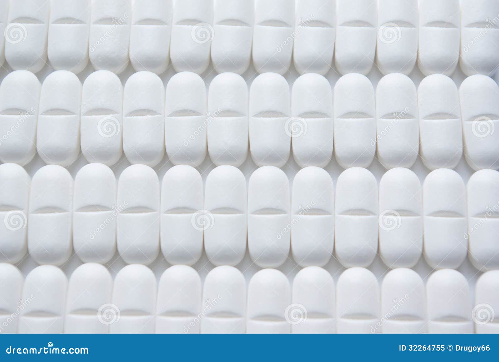 Rows of white tablets stock image. Image of health, tablet - 32264755
