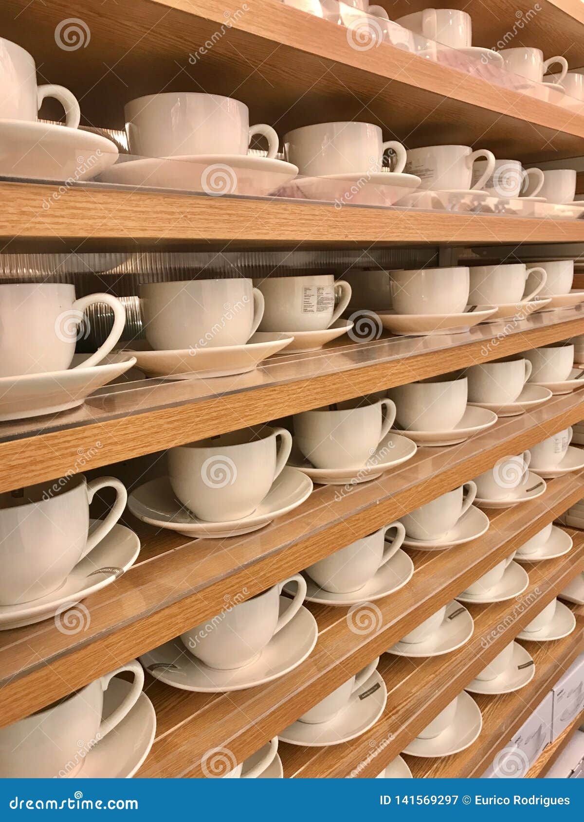 Rows of white tea cups editorial photography. Image of herbal - 141569297