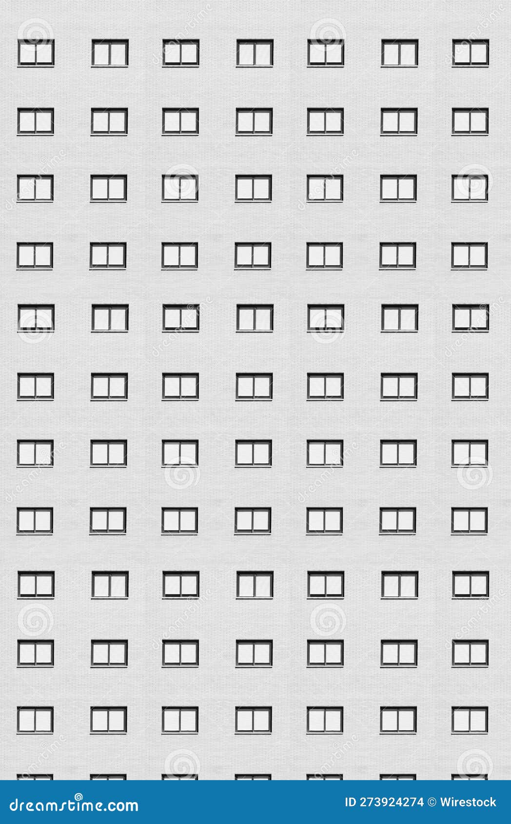 Rows of Windows of a Modern Residential Building. Stock Photo - Image ...