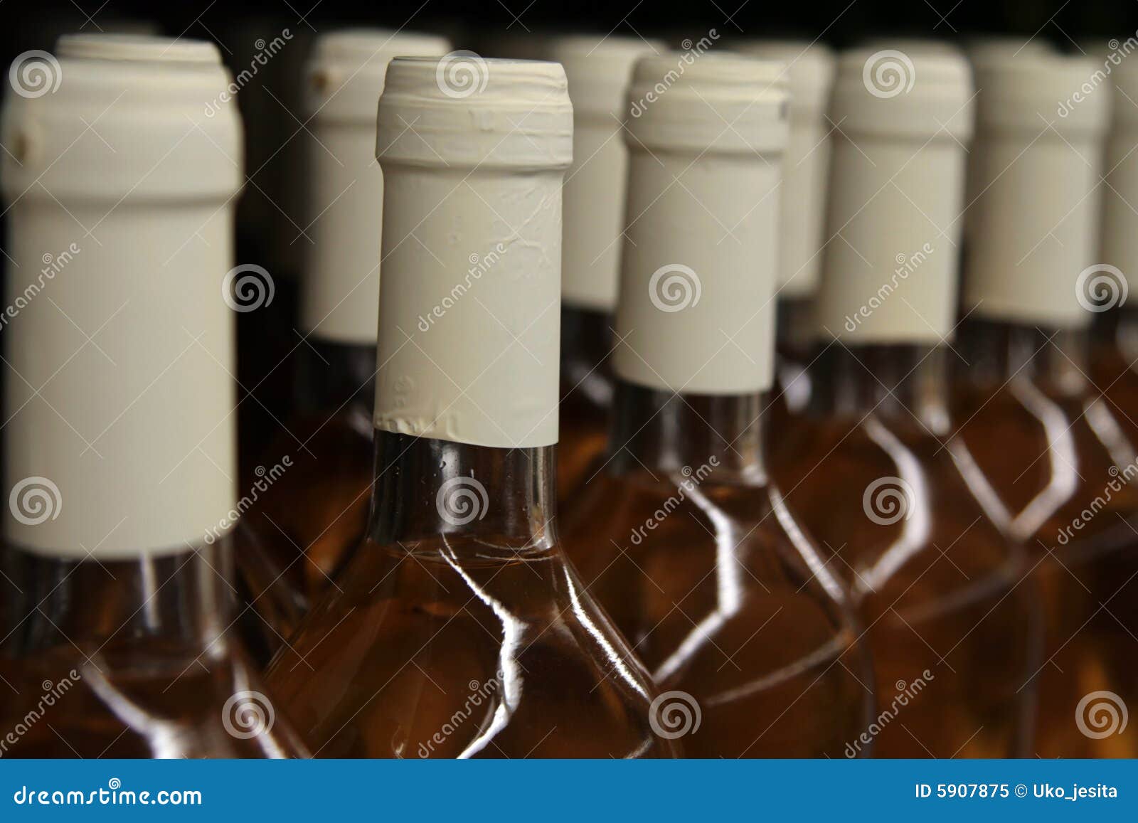 Rows of wine bottles stock image. Image of sleeves, corked - 5907875
