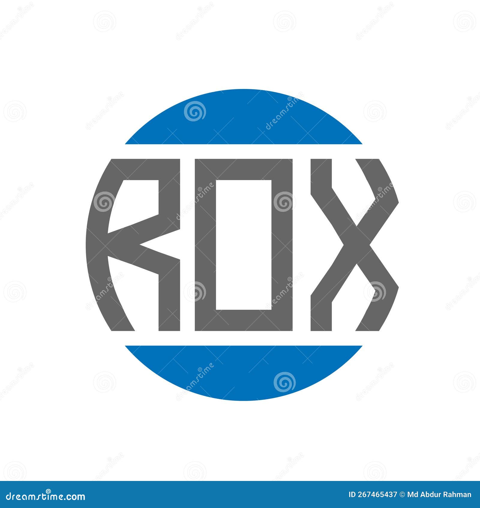 ROX Letter Logo Design on White Background. ROX Creative Initials ...