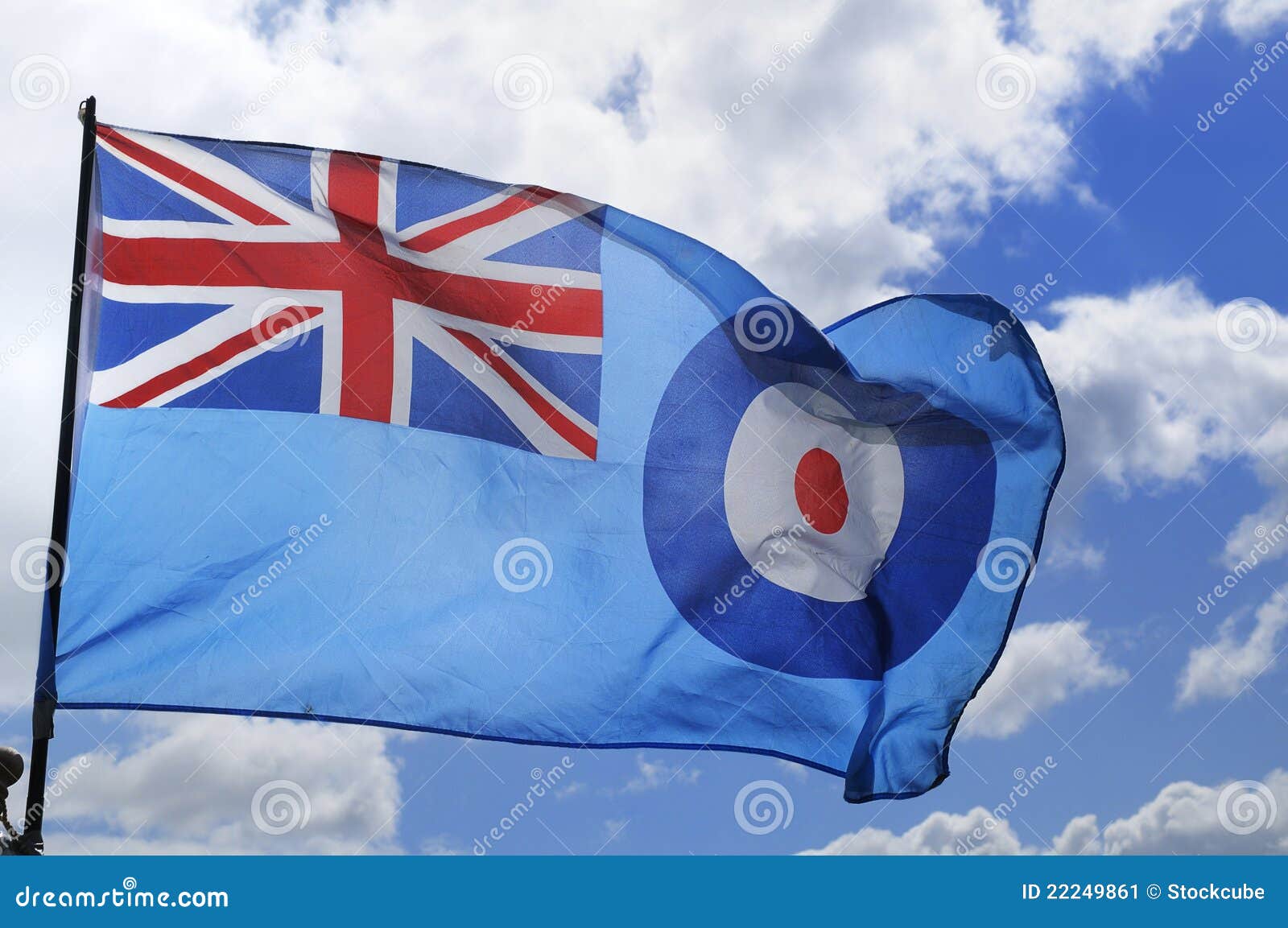 Royal Air Force or RAF Flag Stock Image - Image of military, target ...