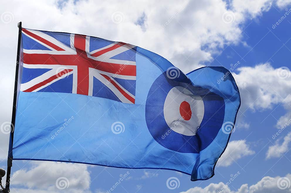 Royal Air Force or RAF Flag Stock Image - Image of military, target ...