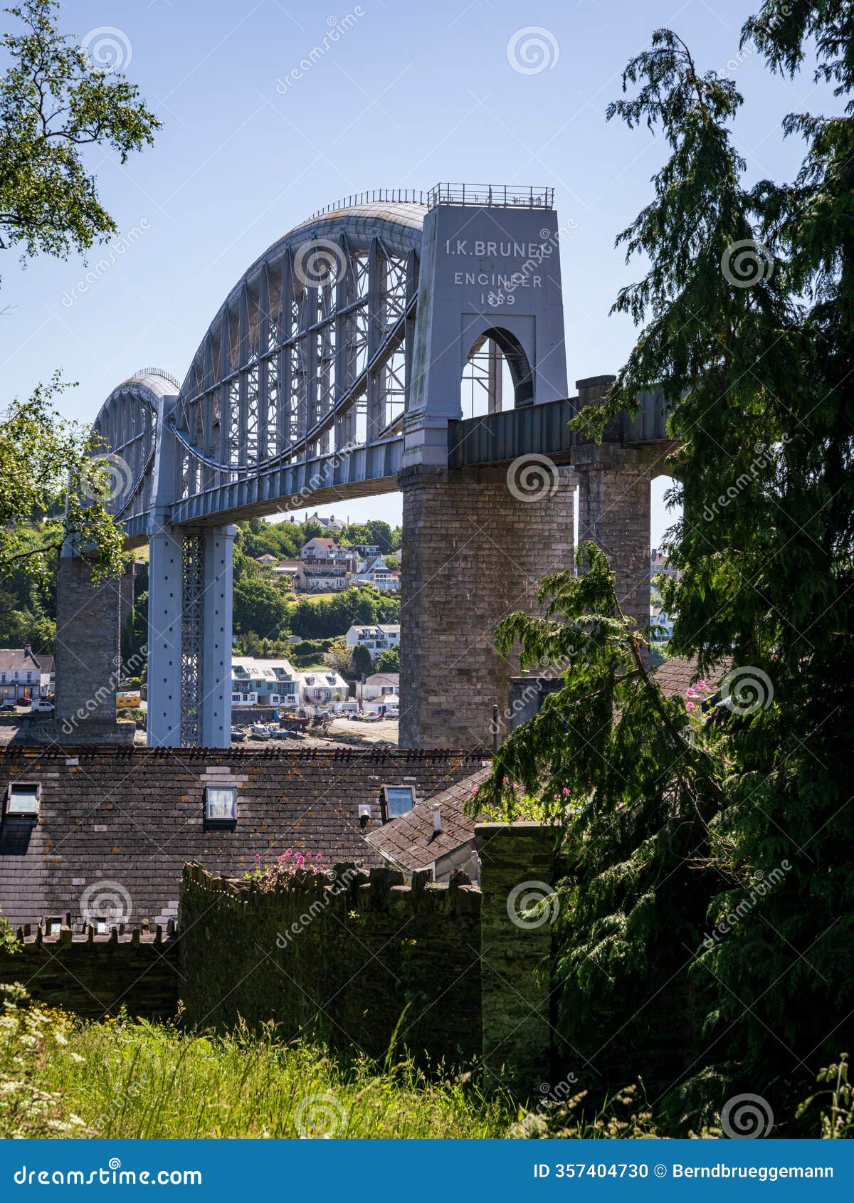 The Royal Albert Bridge in Saltash, Cornwall, England, UK Editorial ...