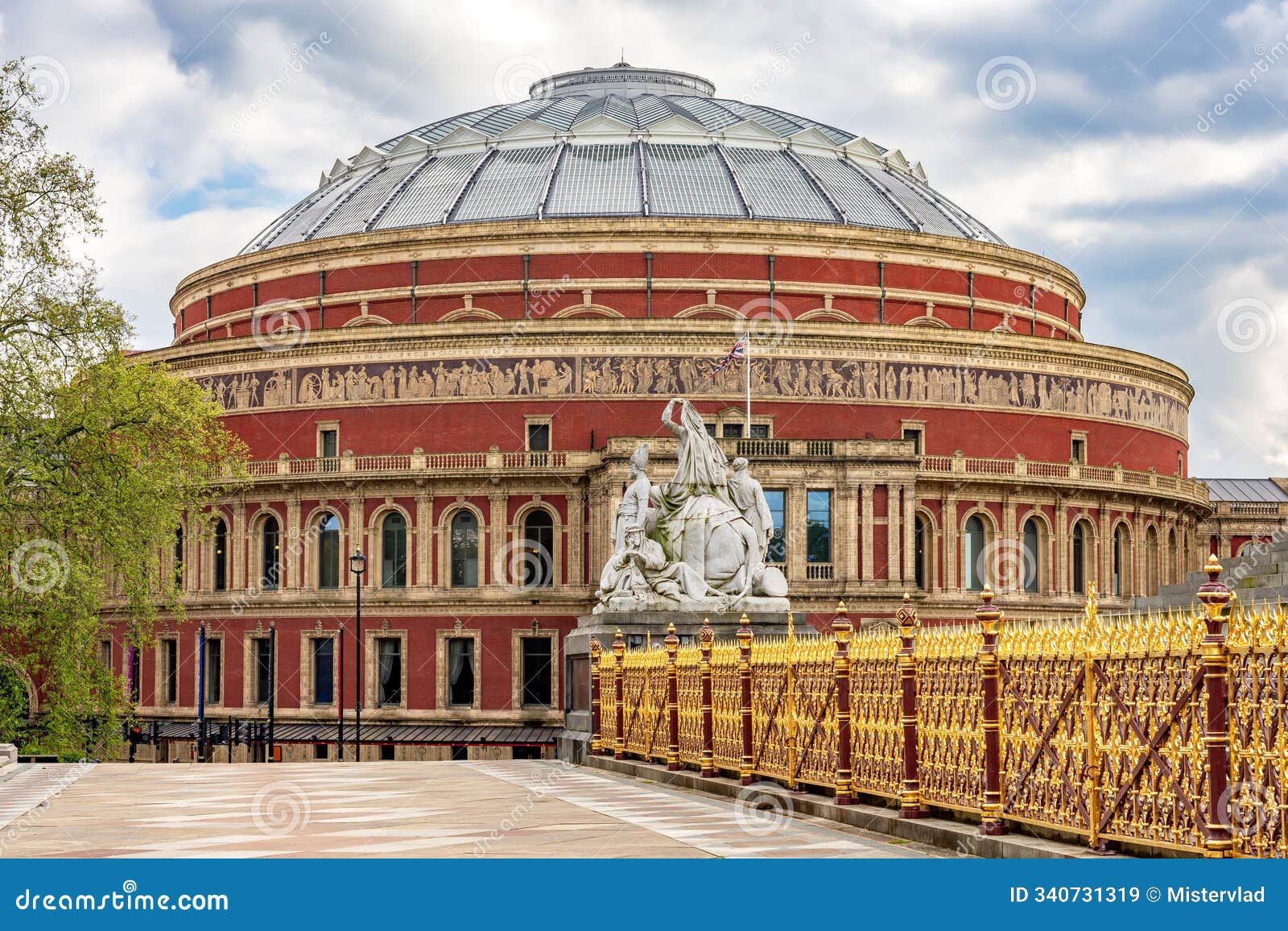 Royal Albert Hall Building in London, UK Stock Illustration ...