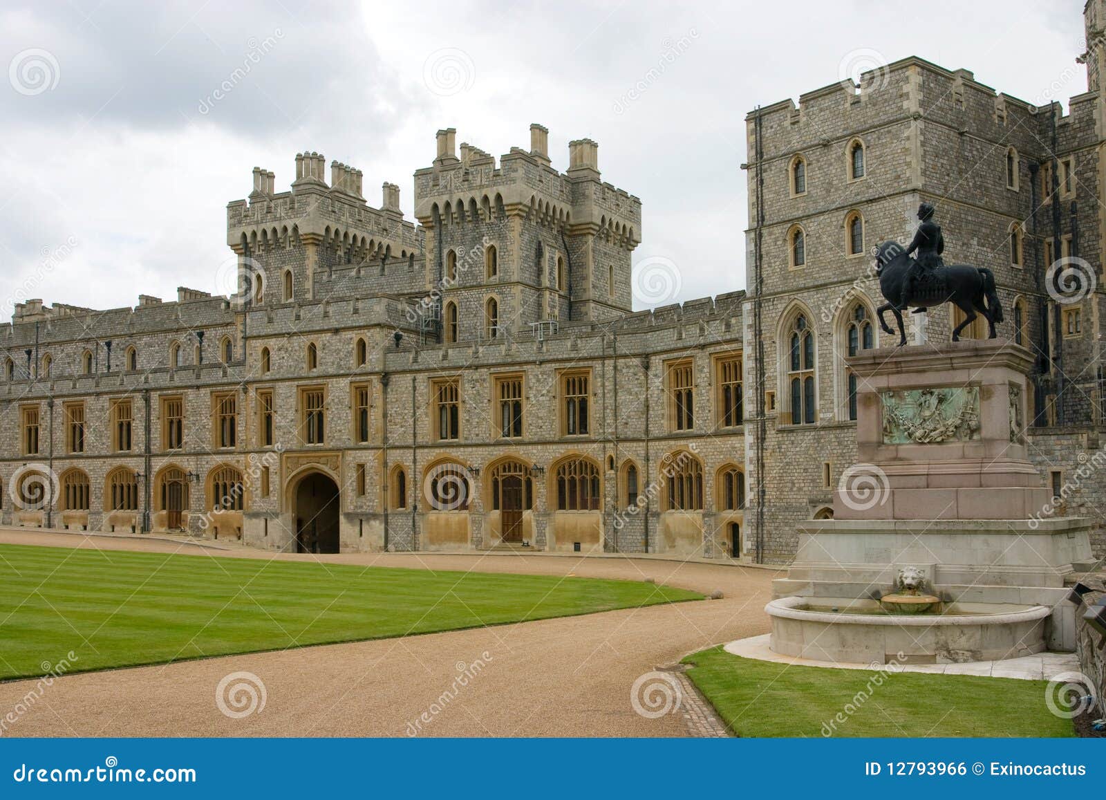 The Royal Apartments in Windsor Castle Stock Photo - Image of brick ...