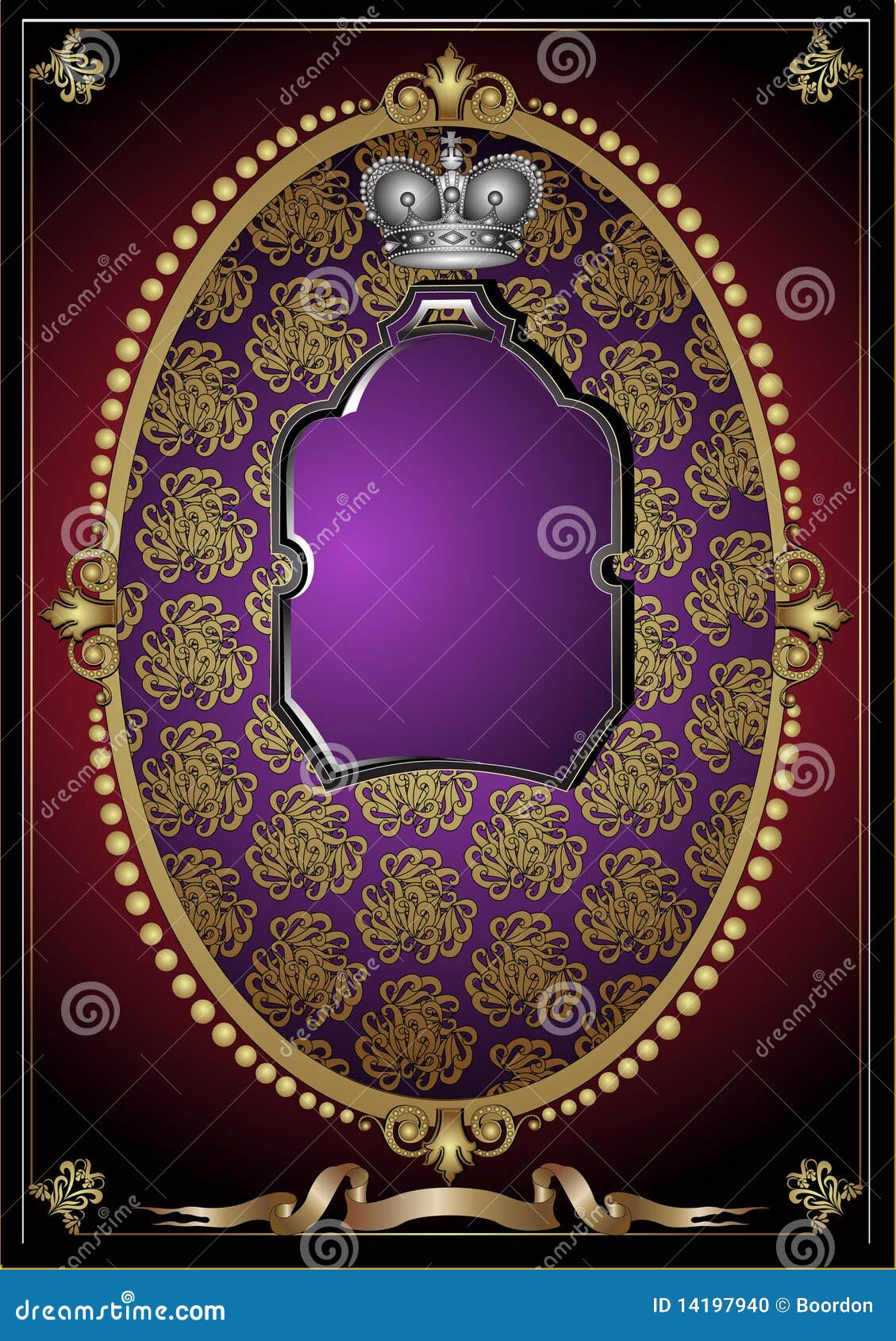 Royal background banner stock vector. Illustration of packing - 14197940