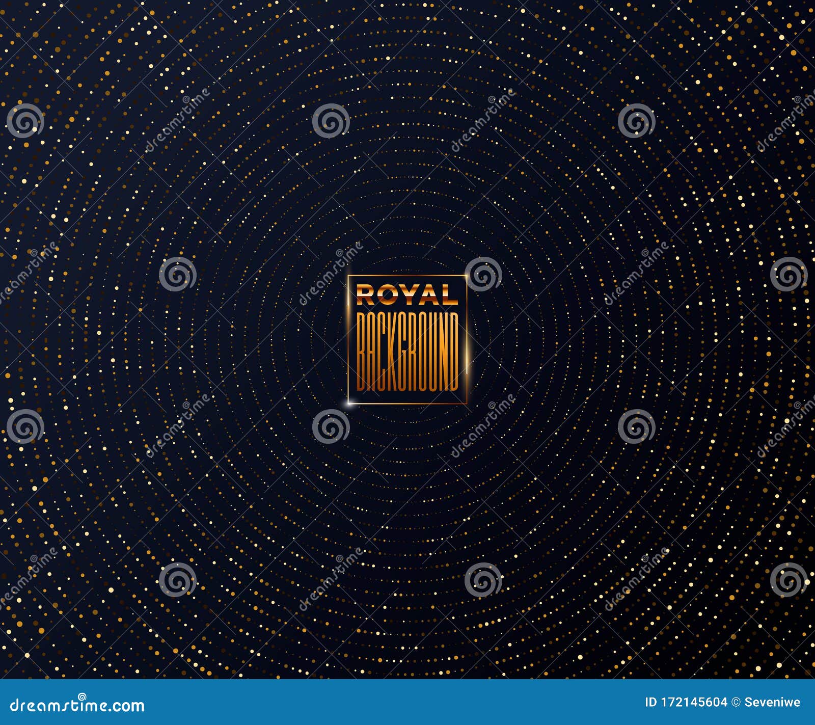 Royal Background with Circular Golden Glittering Dots Effect. Vector ...